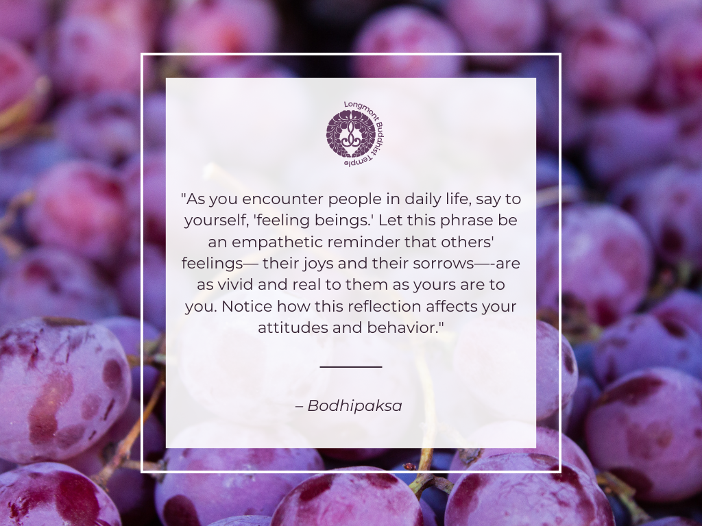Growing Compassion and Empathy – Longmont Buddhist Temple
